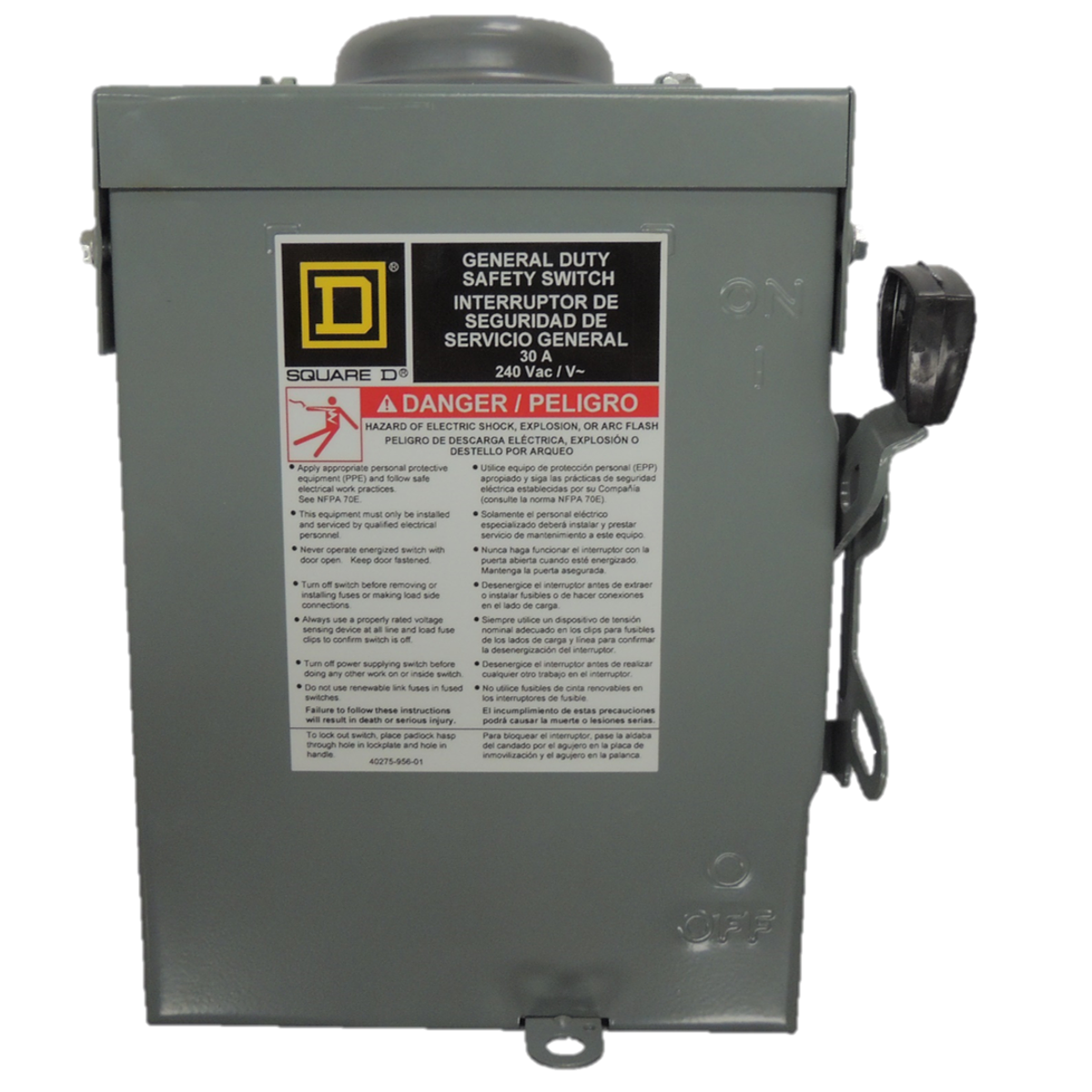 Interruptor de seguridad p intemperie 3p, 30A D321NRB