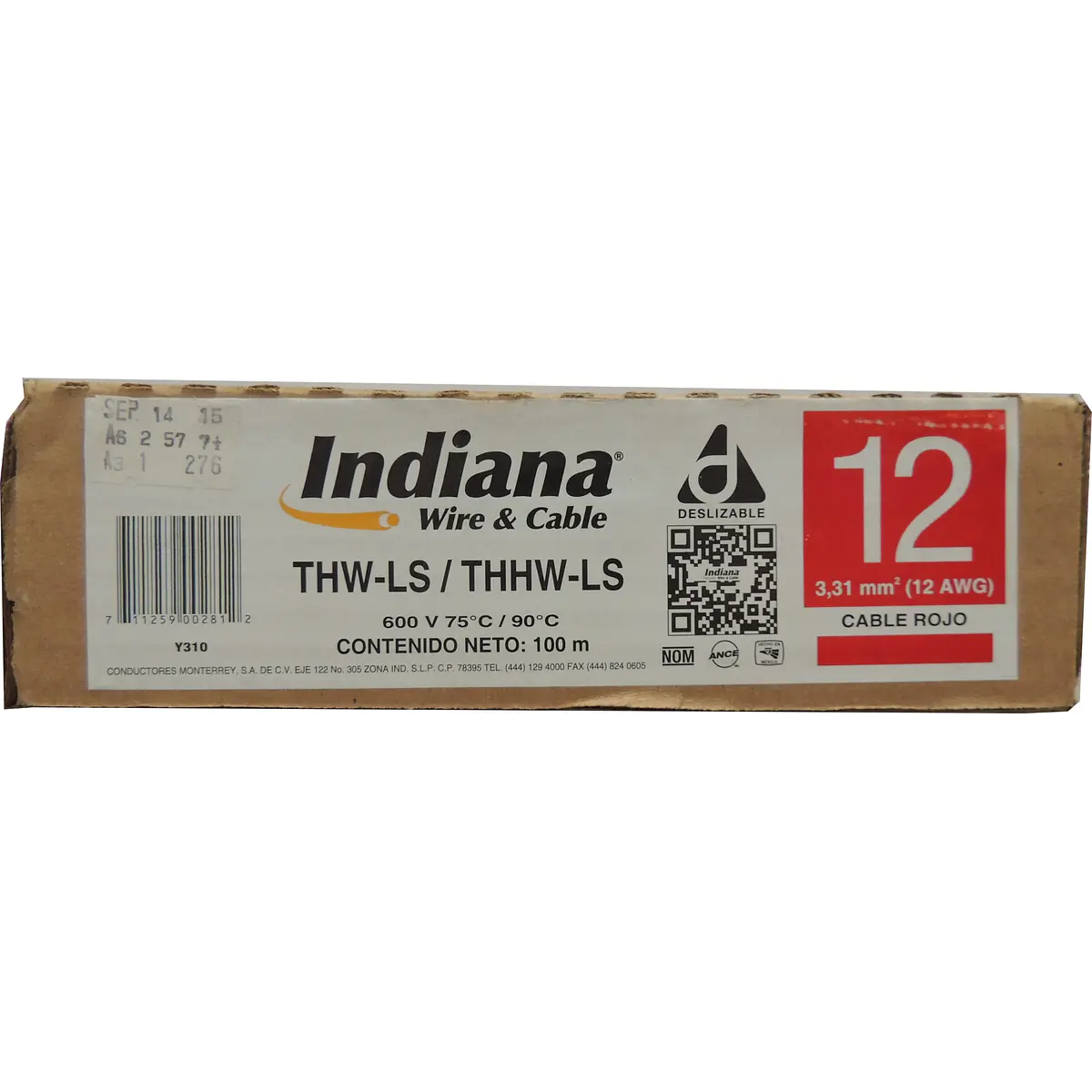 CABLE CABLE INDIANA 14 AWG (100m)
