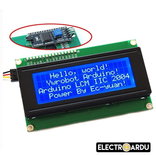 LCD 2004A 20x4 Azul 5v