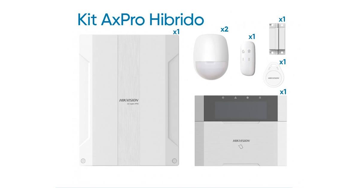 Kit Alarma Hikvision AX PRO Híbrido DS-PHA64-Kit-WB
