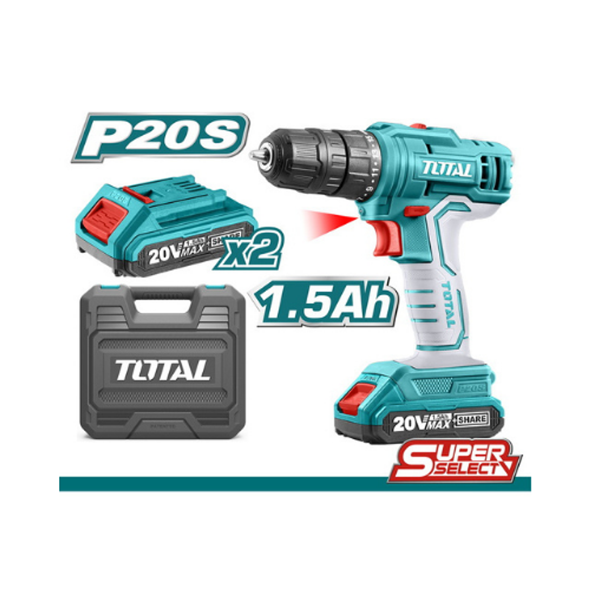 TALADRO ATORNILLADOR INALAMBRICO 20V TDLI20012