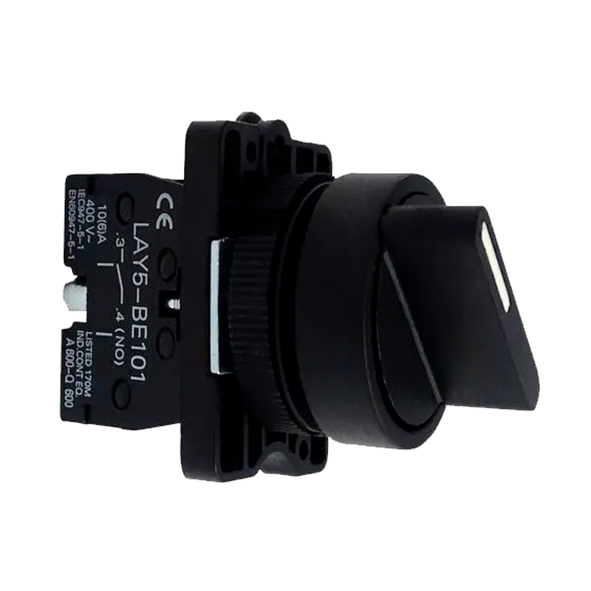 Selector Armado 22mm 3 Posiciones Maneta Corta 2 Contacto NA