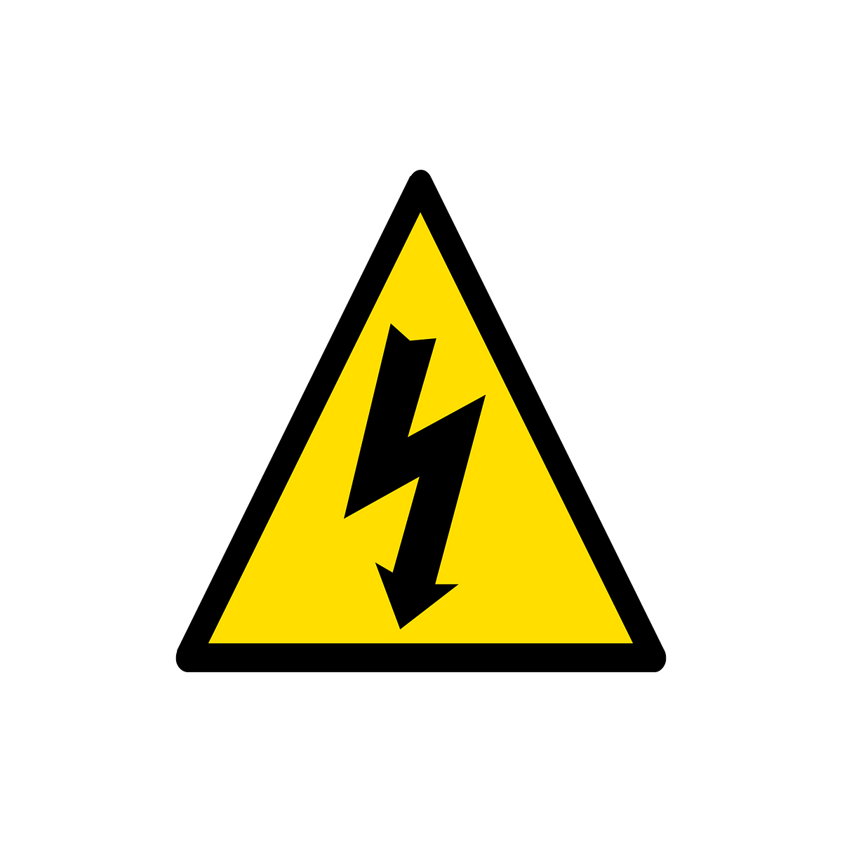 Señalética Advertencia Riesgo Eléctrico 15x15cm