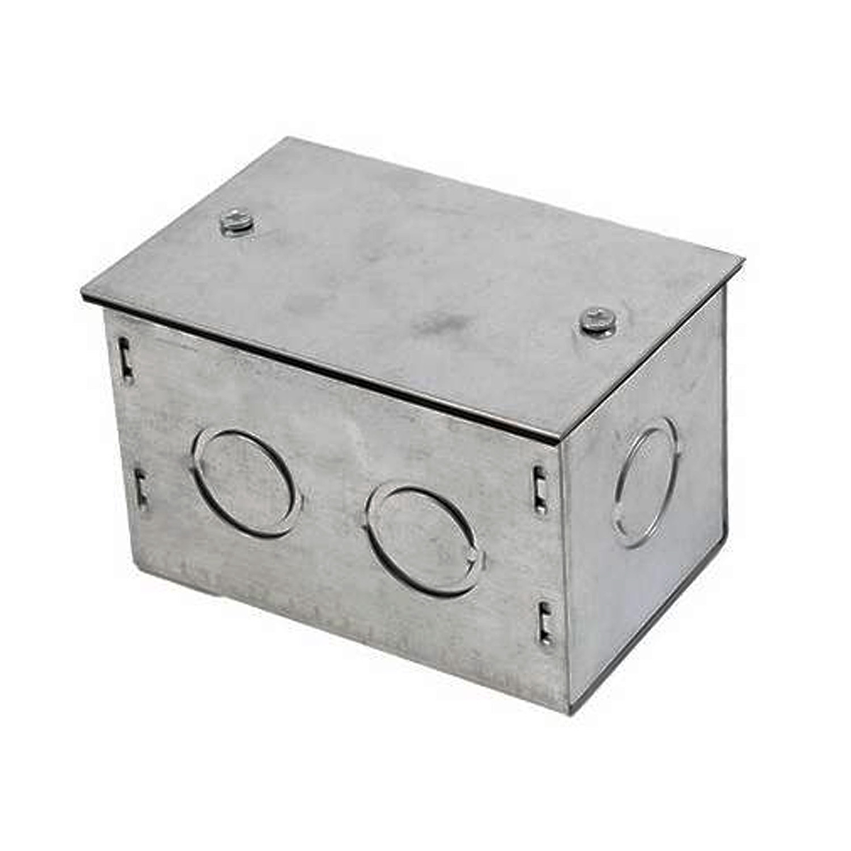 Caja Galvanizada A-01 100x65x65mm Pre Picada con Tapa