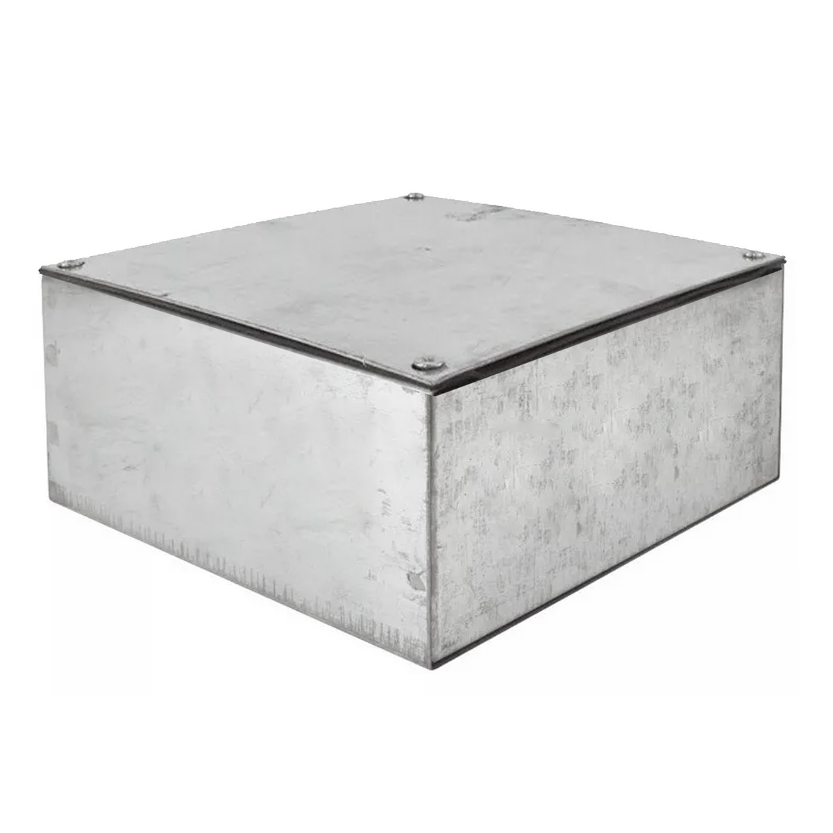 Caja Galvanizada B-22 200x200x100mm Lisa con Tapa