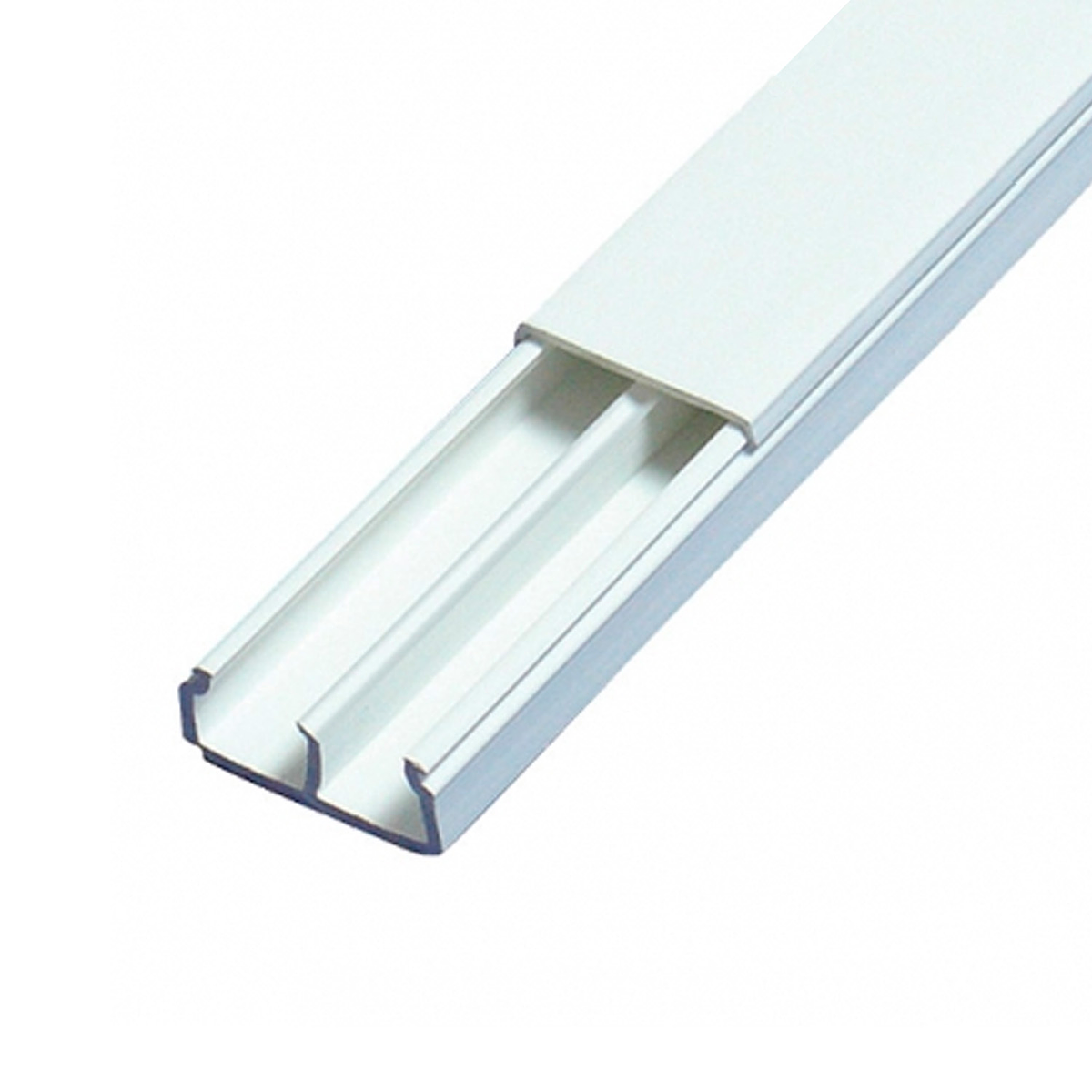 Canaleta de PVC 40x16 2 metros con Tabique Separador