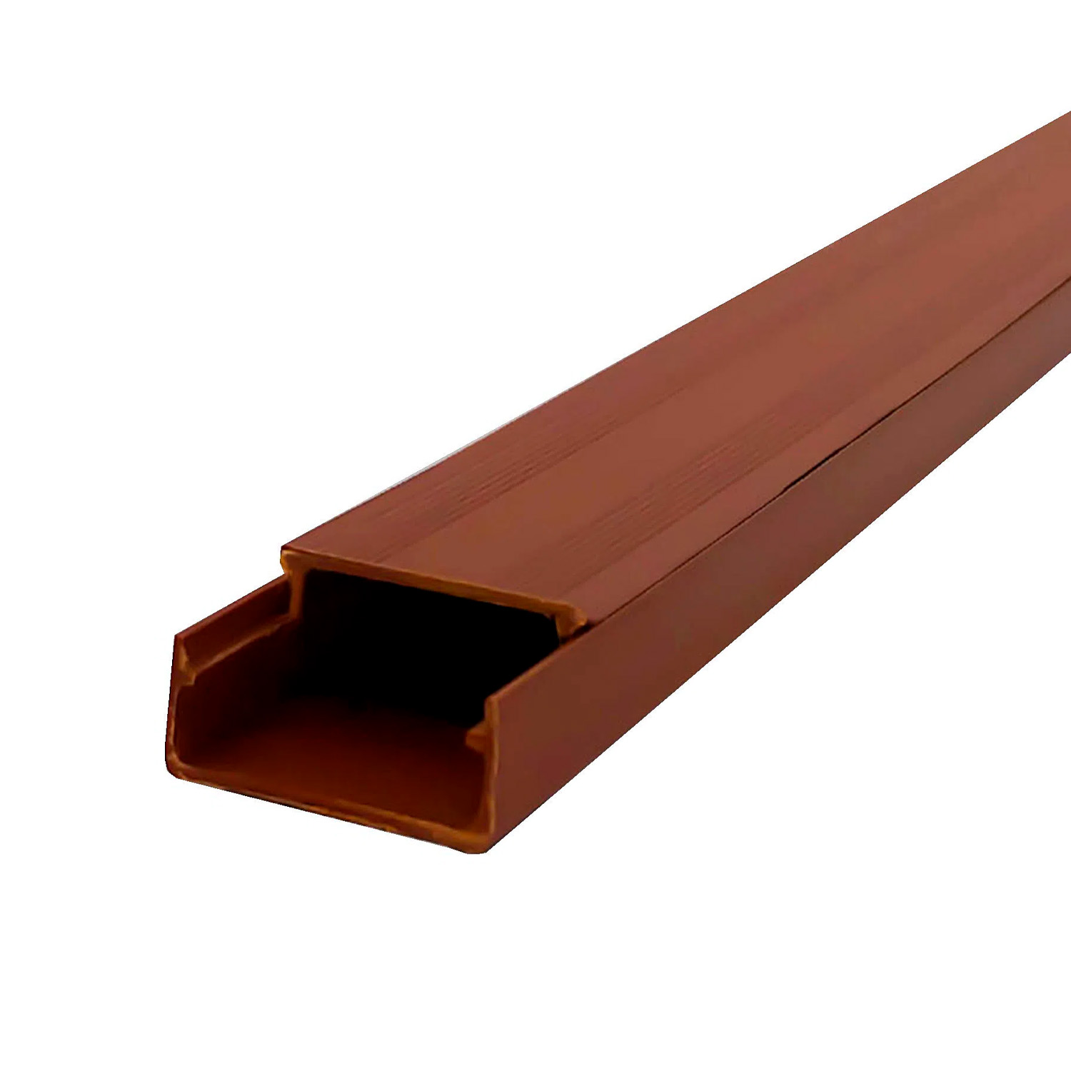 Canaleta PVC 20x10 2 metros Color Madera con Autoadhesivo