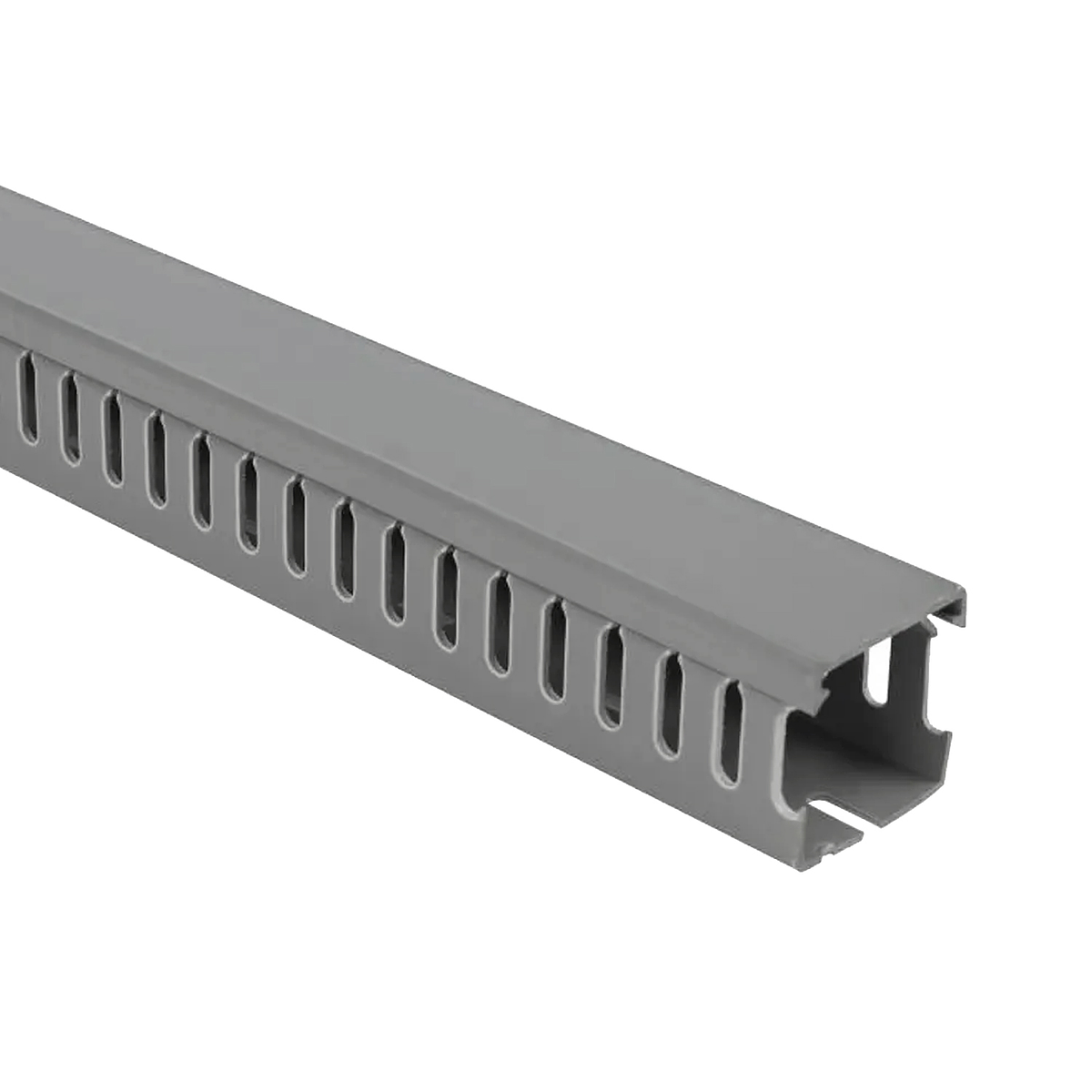 Canaleta Ranurada 25x25mm 2 metros Color Gris