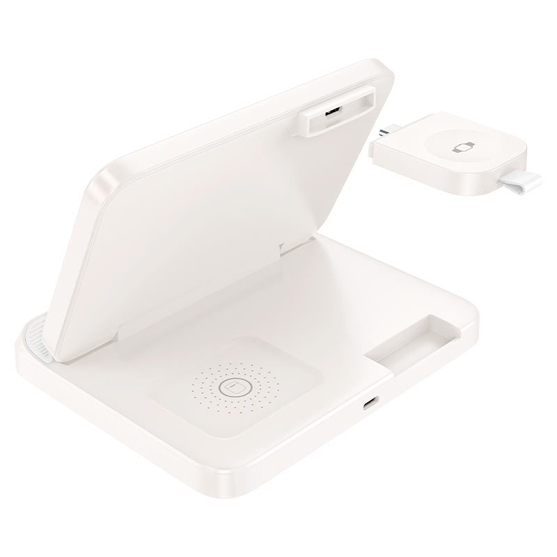 Hoco CQ7 3 en 1 Wireless charging foldable stand de carga