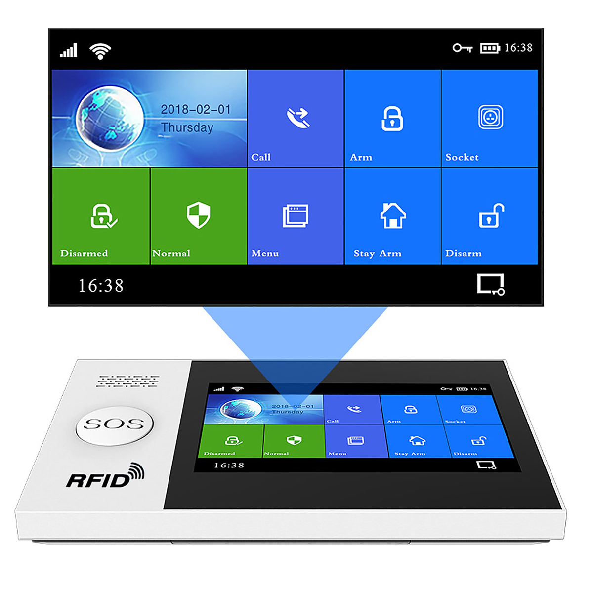 Sistema de Alarma Domotica GSM 4G WIFI APP Tuyasmart WG107T