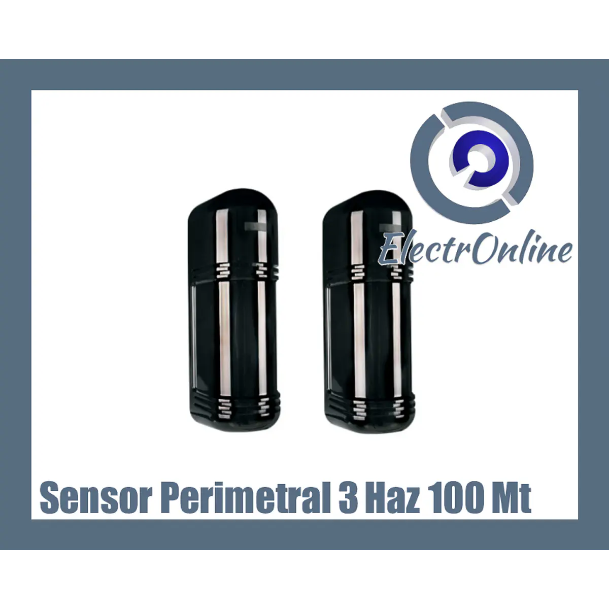 Sensor perimetral alámbrico exterior 2 haz 100 metros