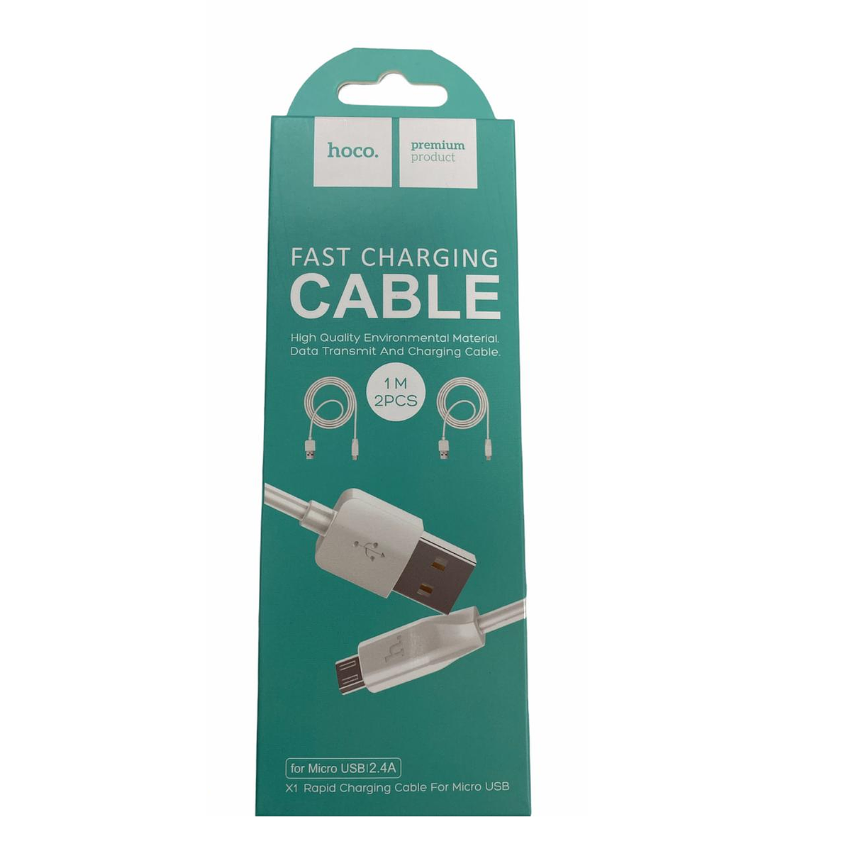 CABLE V8 HOCO DOBLE CABLE
