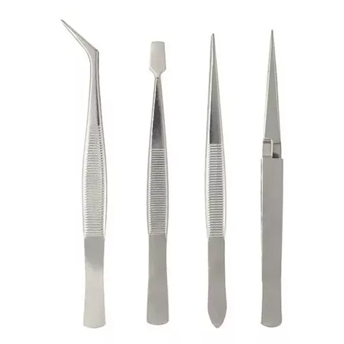 Juego De 4 Pinzas Set Kit Para Electronica, Smd Reparacion