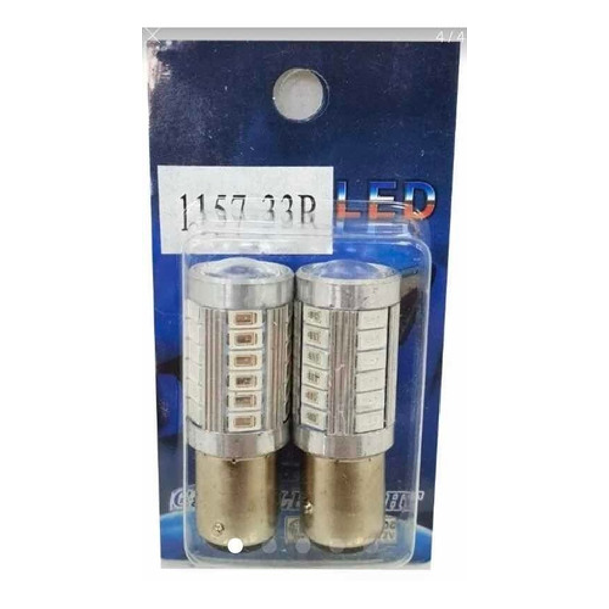 2 Bombillo Led Stop Rojo Strober 12v