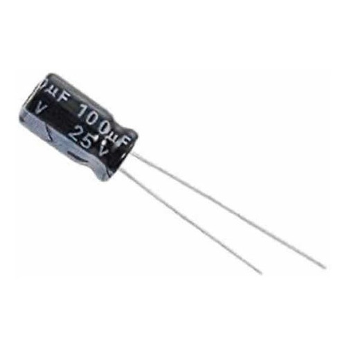 10 Condensador 100 Uf X 25v Electrolitico 100uf 25v