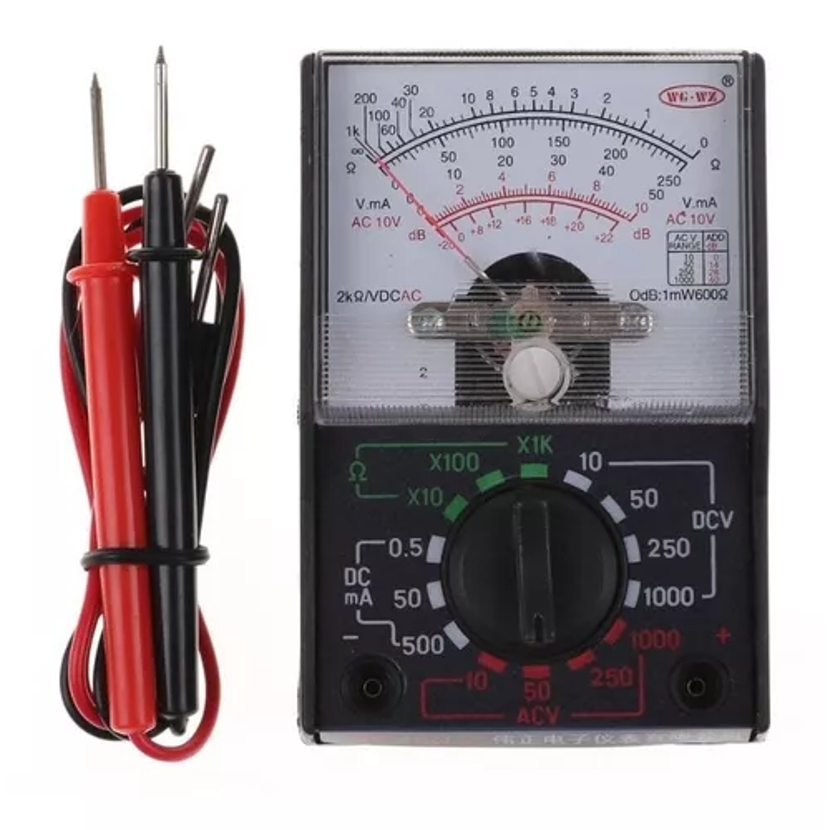 Multímetro Analogo Voltimetro Amperimetro Probador Bateria