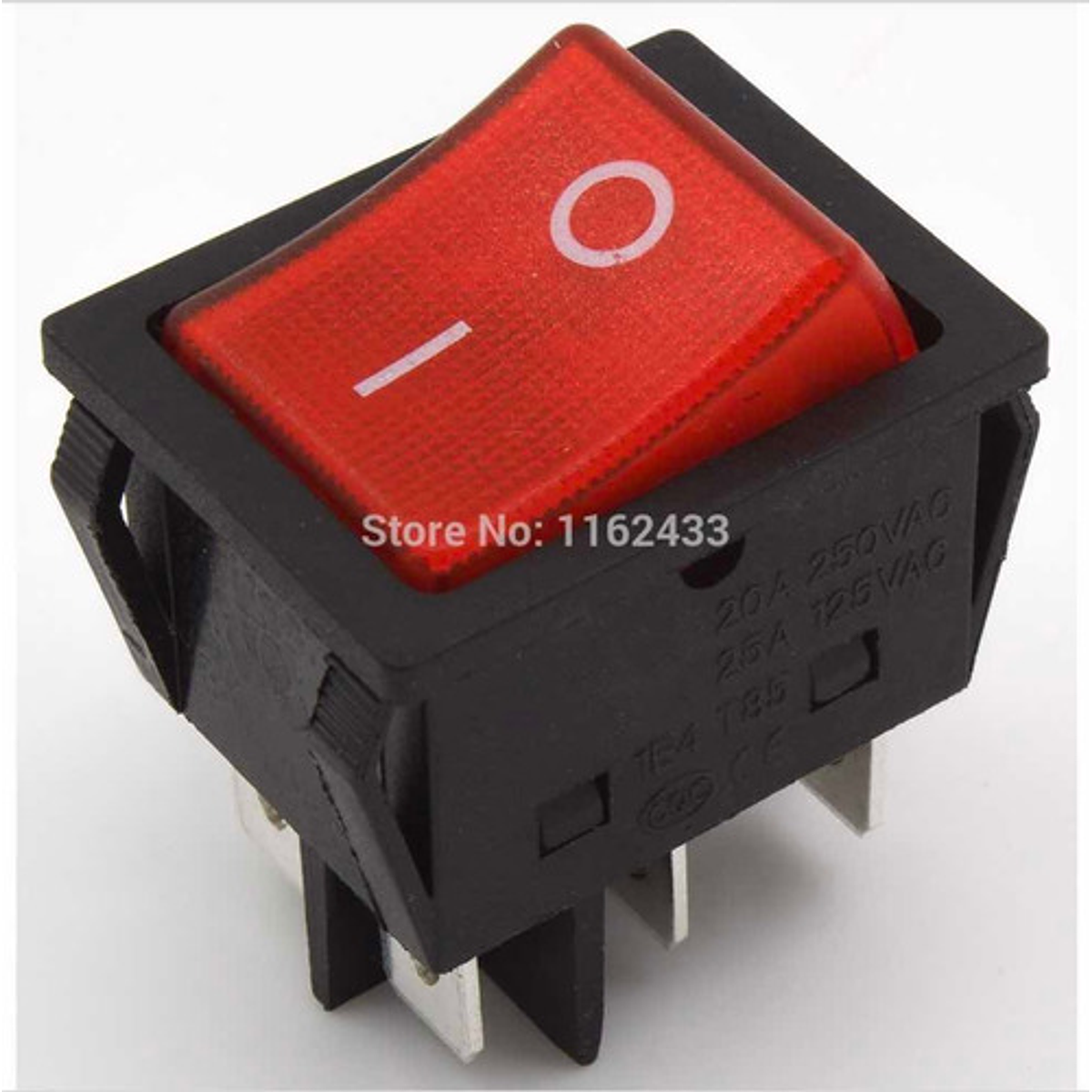 Switch Interruptor Grande On Off Con Piloto 2 Posiciones 4p