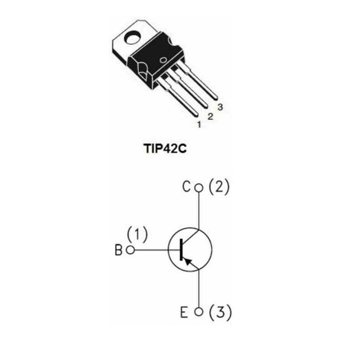 4 Unidades De Transistor Tip42c Tip42 Tip 42 Pnp De Potencia
