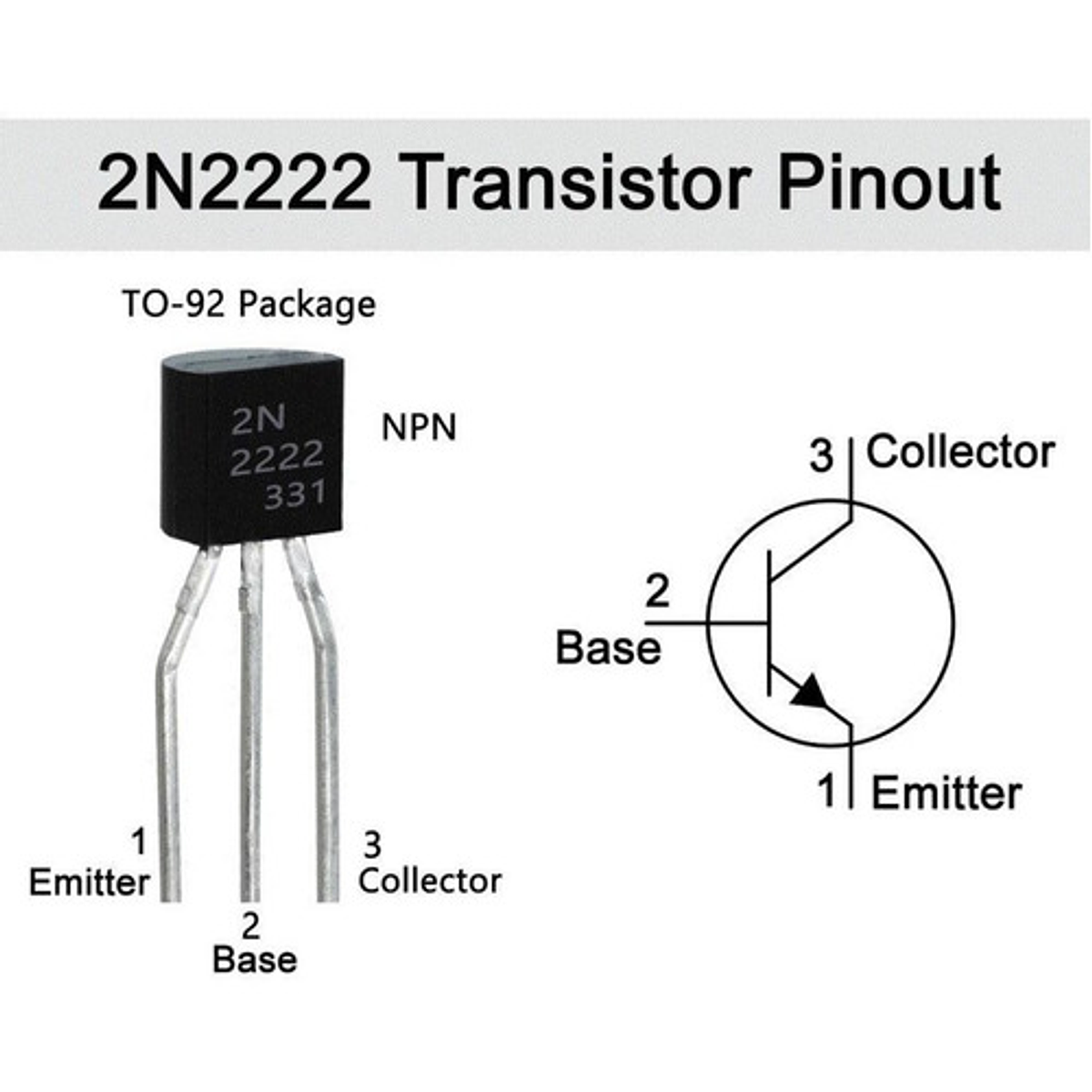 20 Transistores 2n2222 2n2222a Npn Transistor 30v 0.6 A