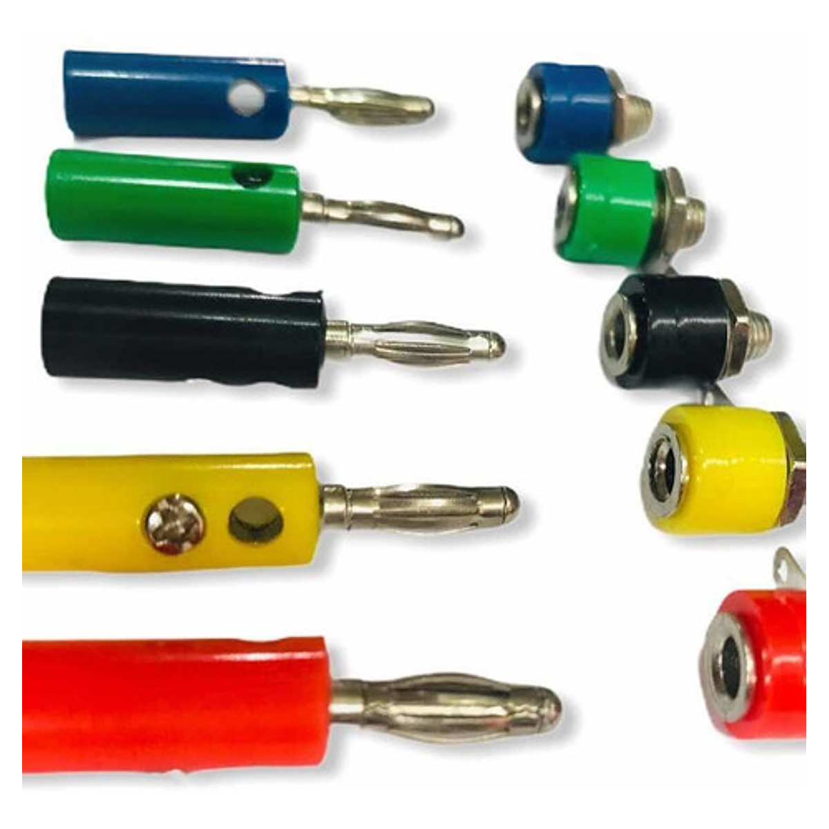 10 Bananas Jack y plug Hembra Y Macho colores