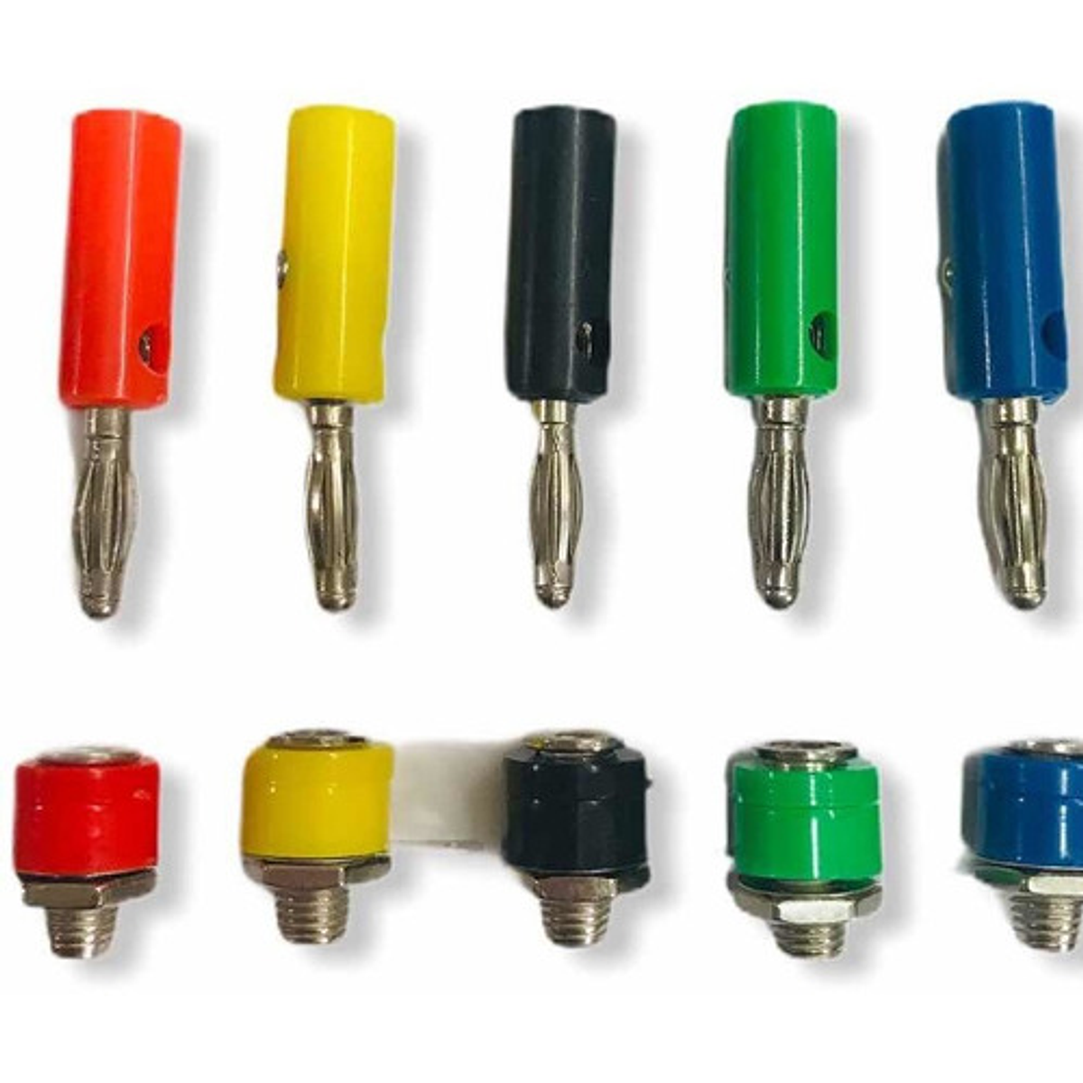 10 Bananas Jack y plug Hembra Y Macho colores