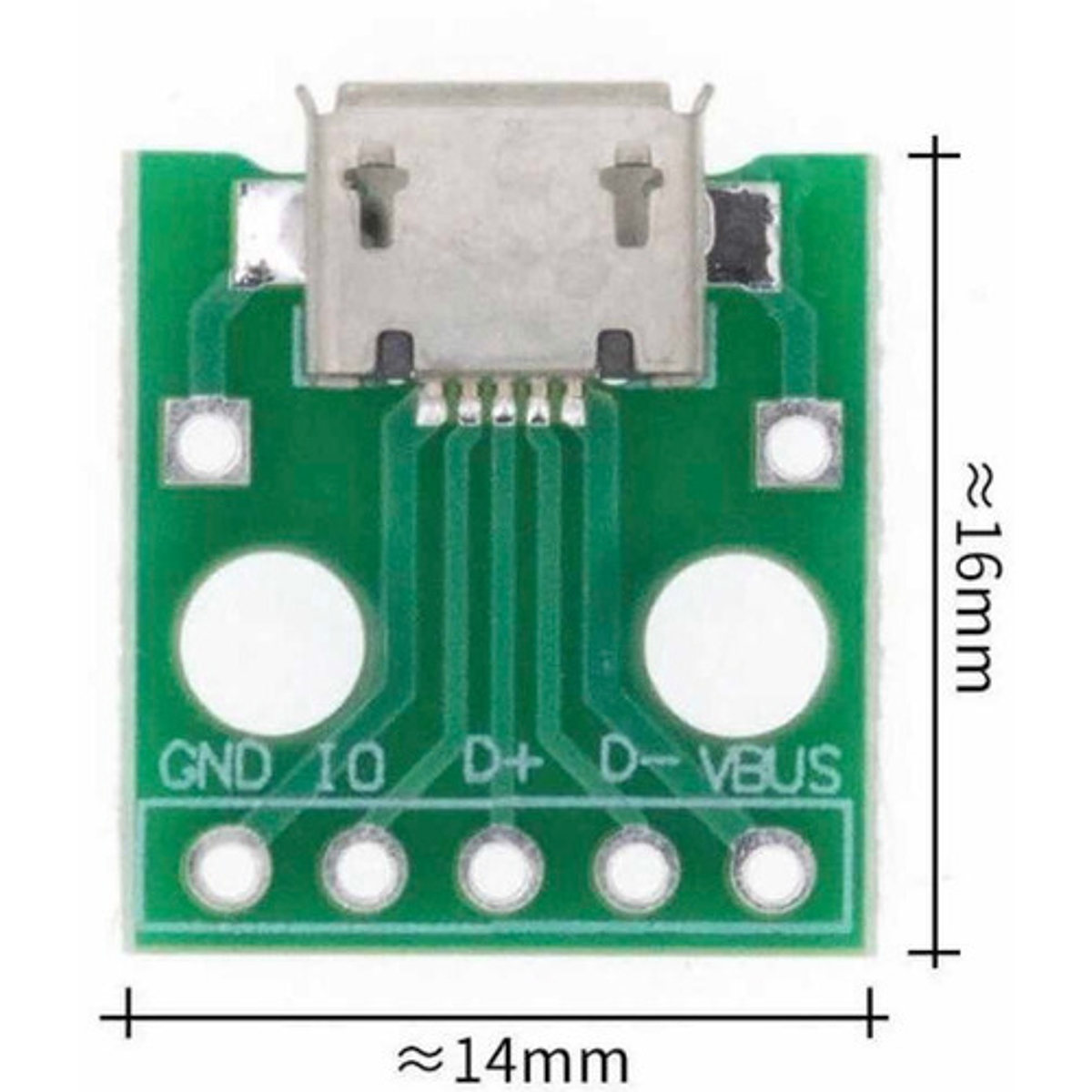 Adaptador Micro Usb A Dip 5pin Conector Jack V8 Celular Pcb