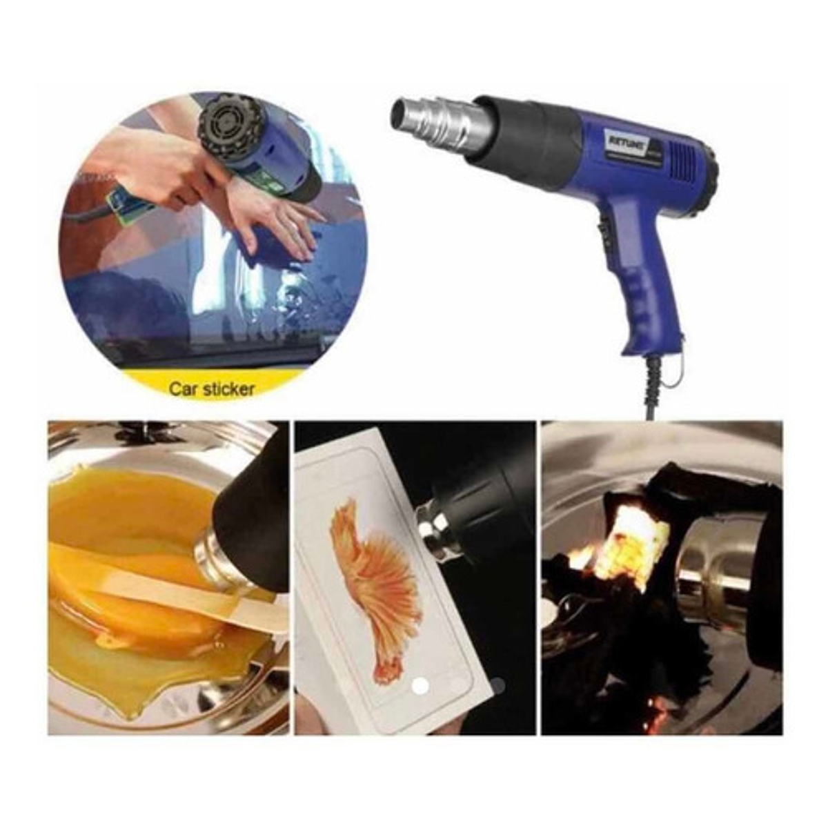 Pistola De Calor De Aire Caliente Retune 1800w