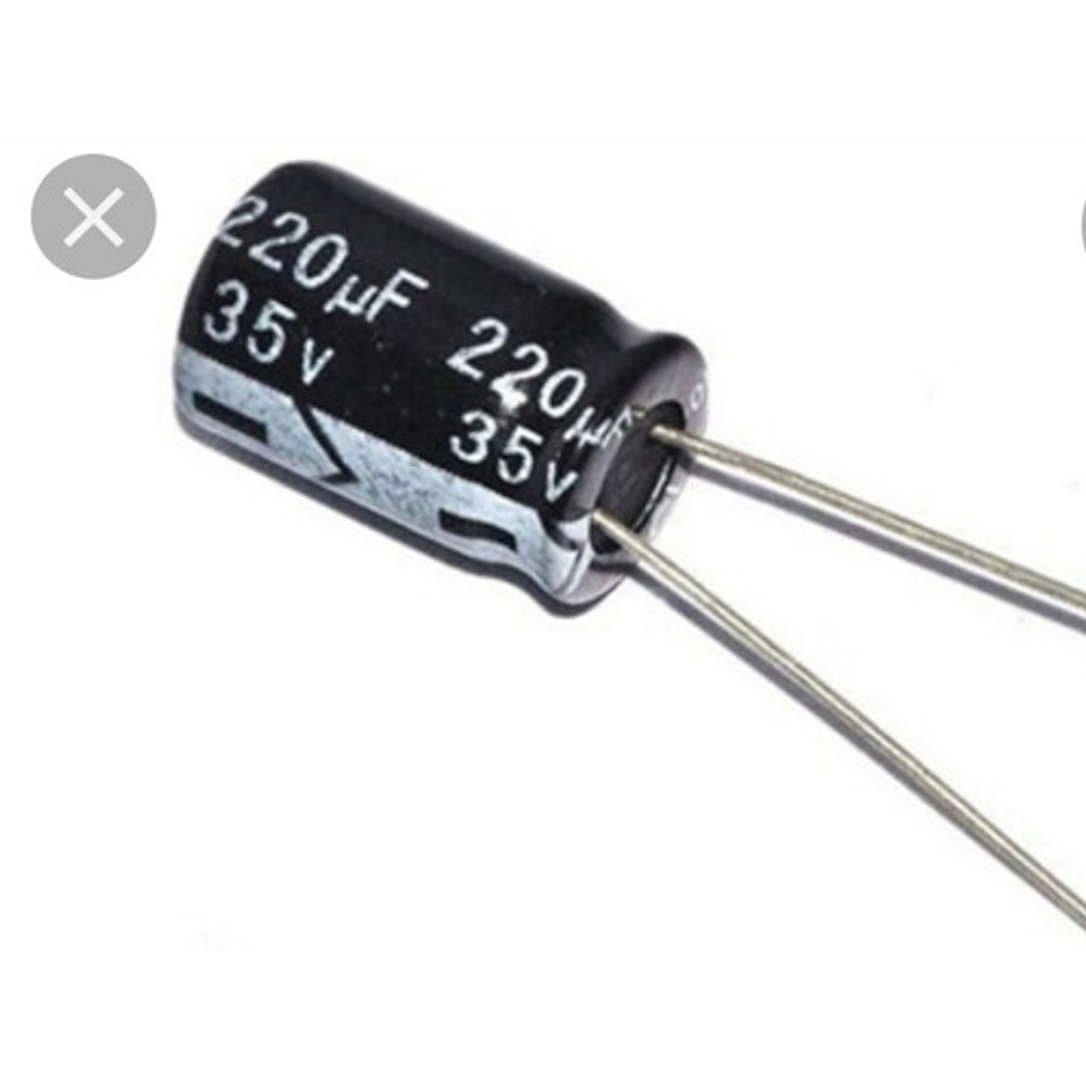 5 Unidades De Condensador Eléctrolitico 220mf X 35v 220uf
