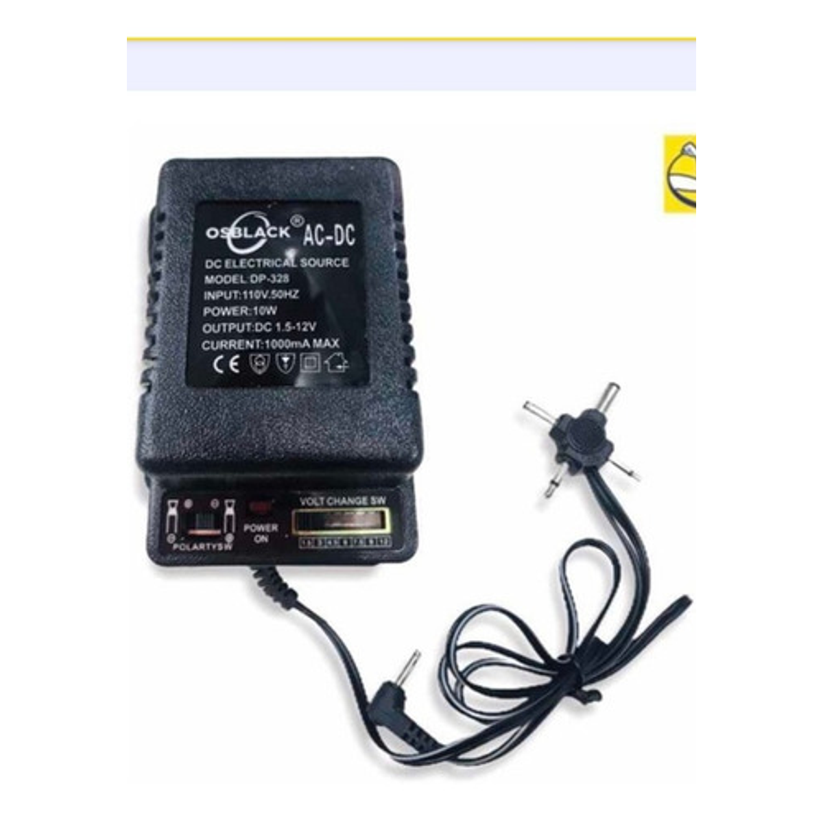 Adaptador O Fuente Regulable De Voltaje 1a 1.5v A 12v