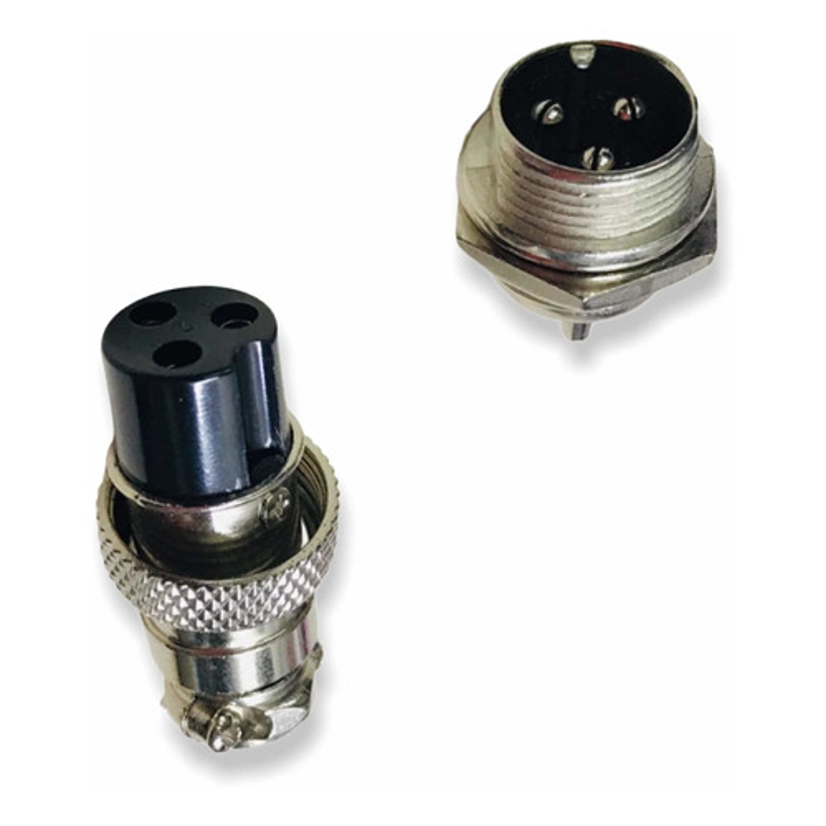 Conector aviación Metálico Circular 3 Pines Hembra Y Macho