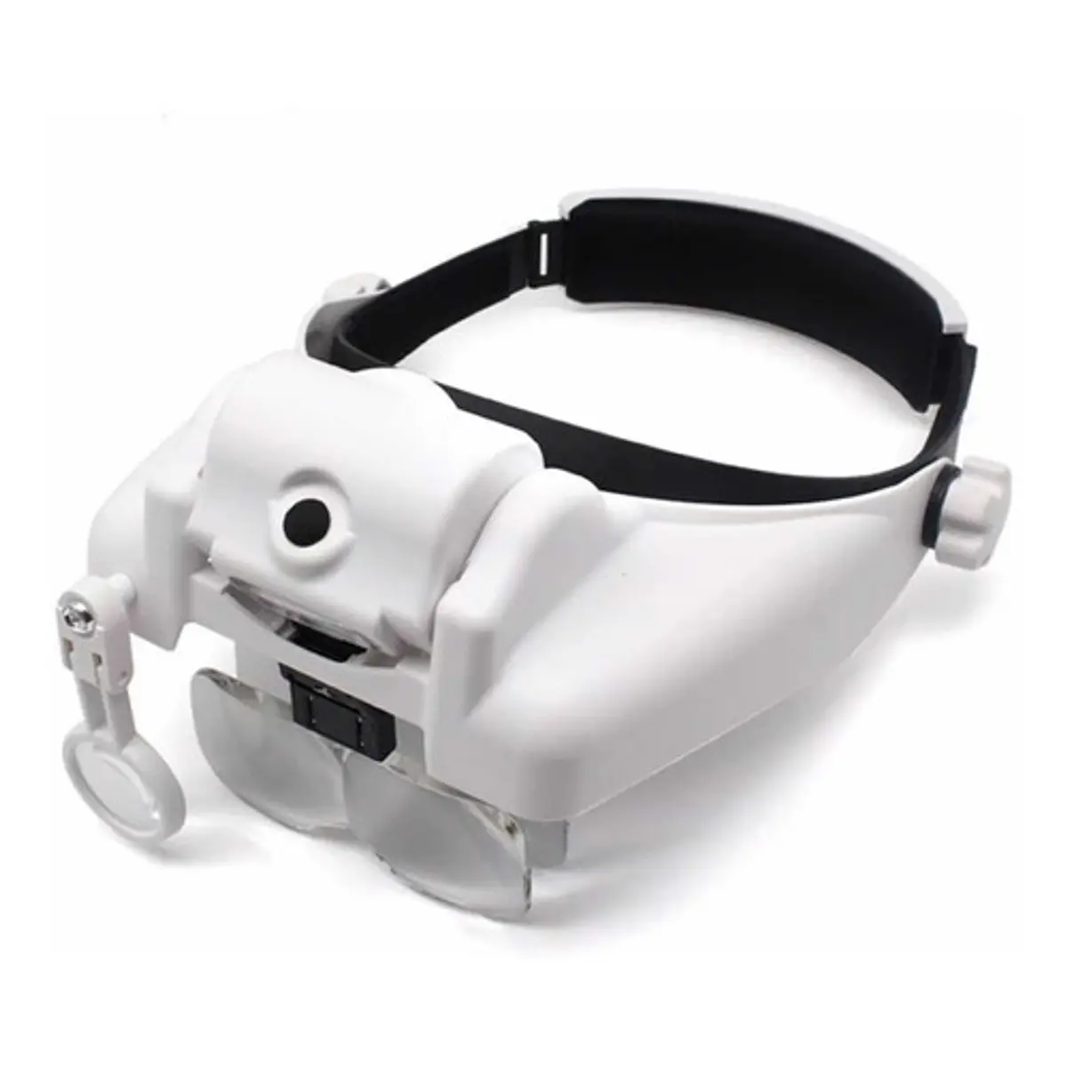 Gafas Lupa Visera Diadema Súper Aumento 3 Led 5 Lentes