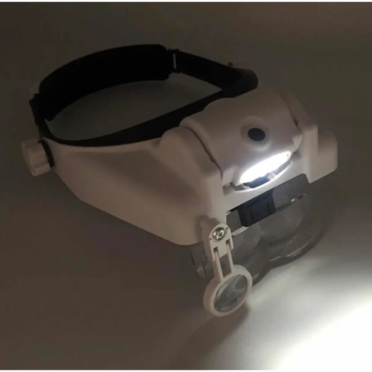 Gafas Lupa Visera Diadema Súper Aumento 3 Led 5 Lentes