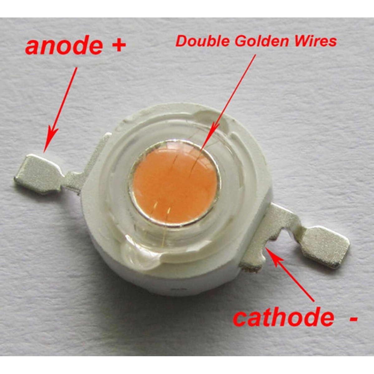 2 Led 3w 3v Verde Luz Lampara Deflector Alta Potencia Smd