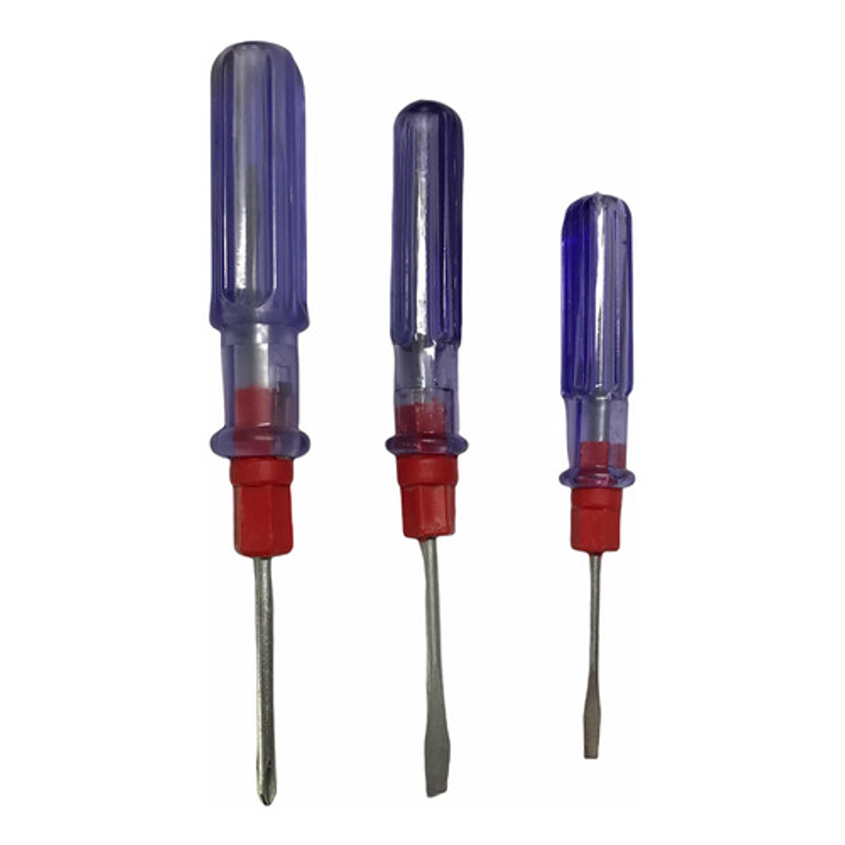 Set Juego 3 Destornilladores Doble Punta Pala Y Estrella