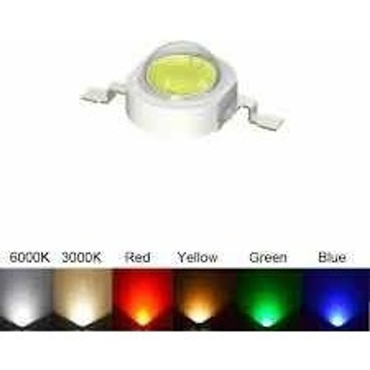 2 Led 3w 3v Rosado Luz Lampara Reflector Alta Potencia Smd