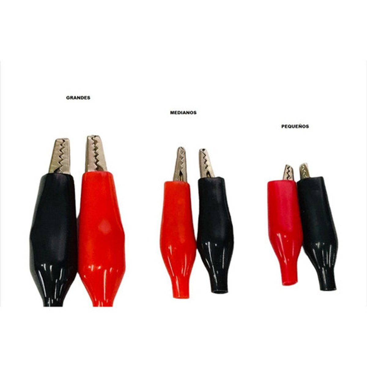 Par de caimanes Grandes 5.5cm Rojo y Negro