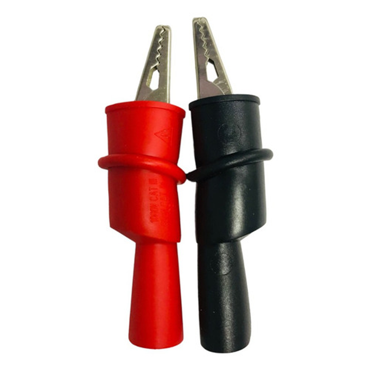 Par De Caimanes Convertidor De Puntas Multímetro A Caimán