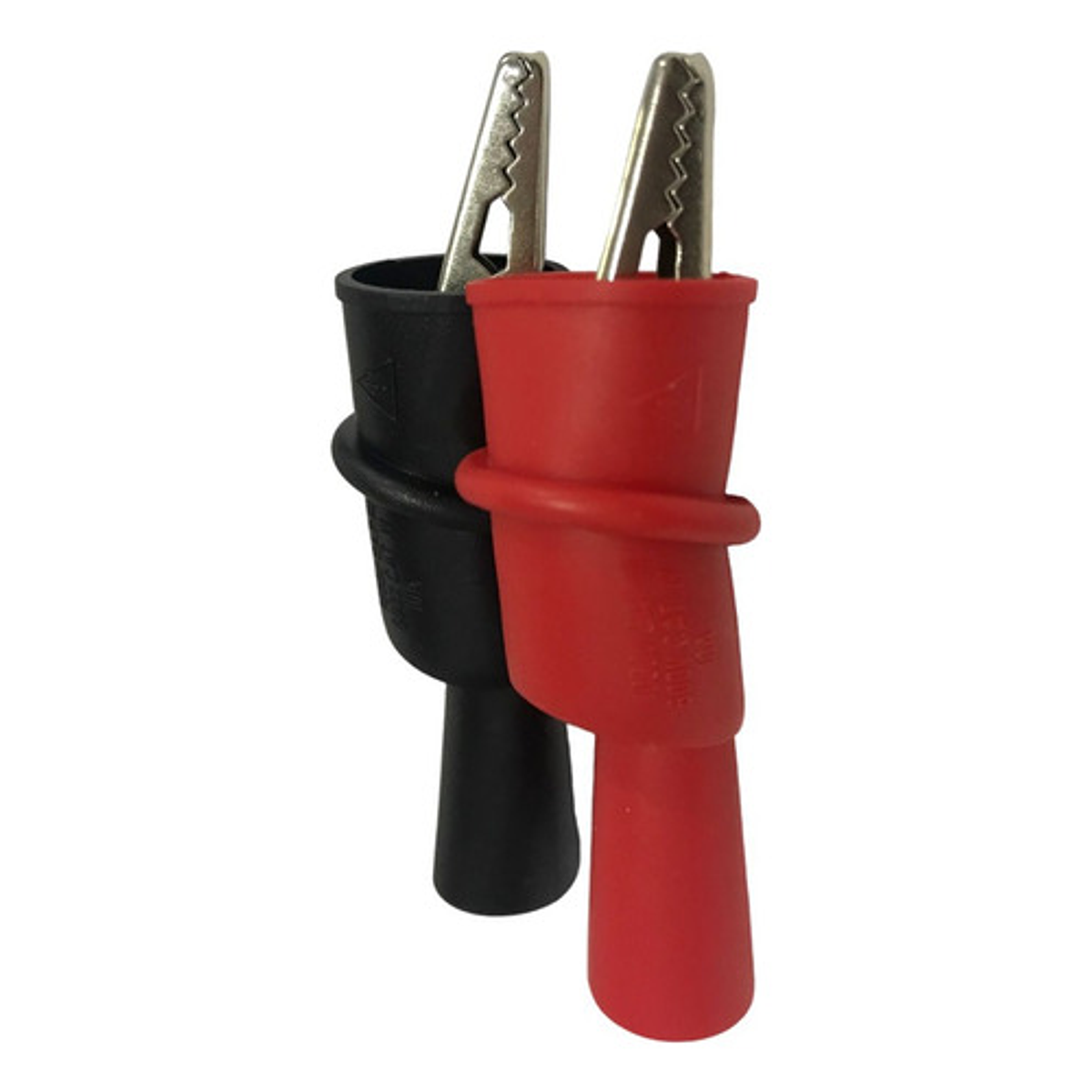 Par De Caimanes Convertidor De Puntas Multímetro A Caimán