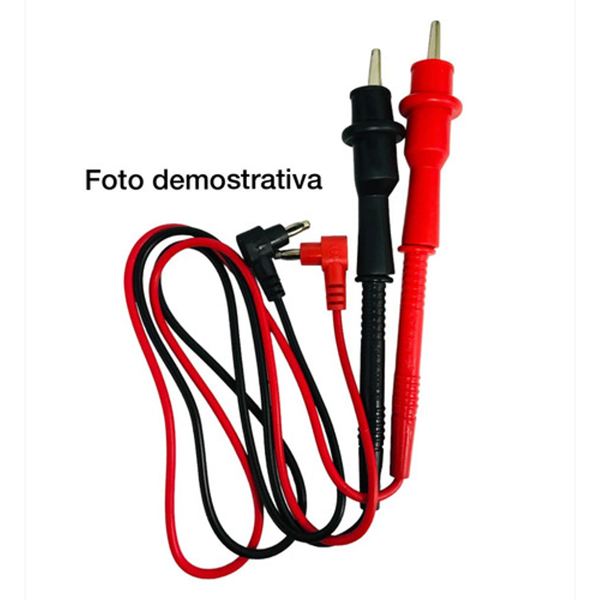 Par De Caimanes Convertidor De Puntas Multímetro A Caimán