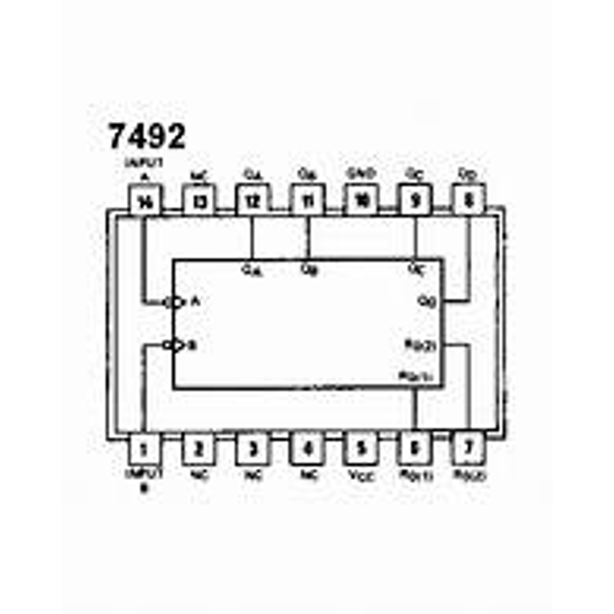 74ls92 7492 Compuerta Lógica Integrado Contador D. Entre 12