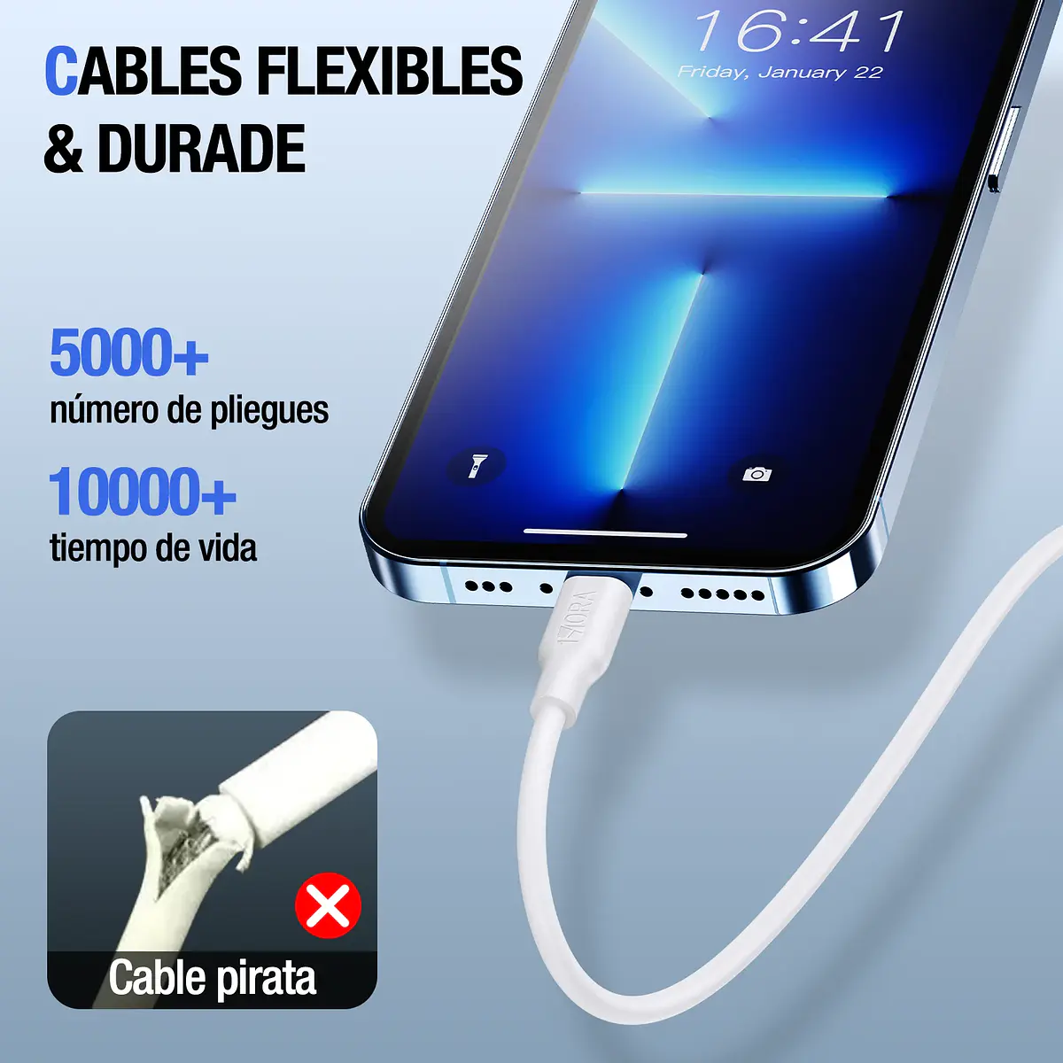 Cable iphone 1 metro 1Hora