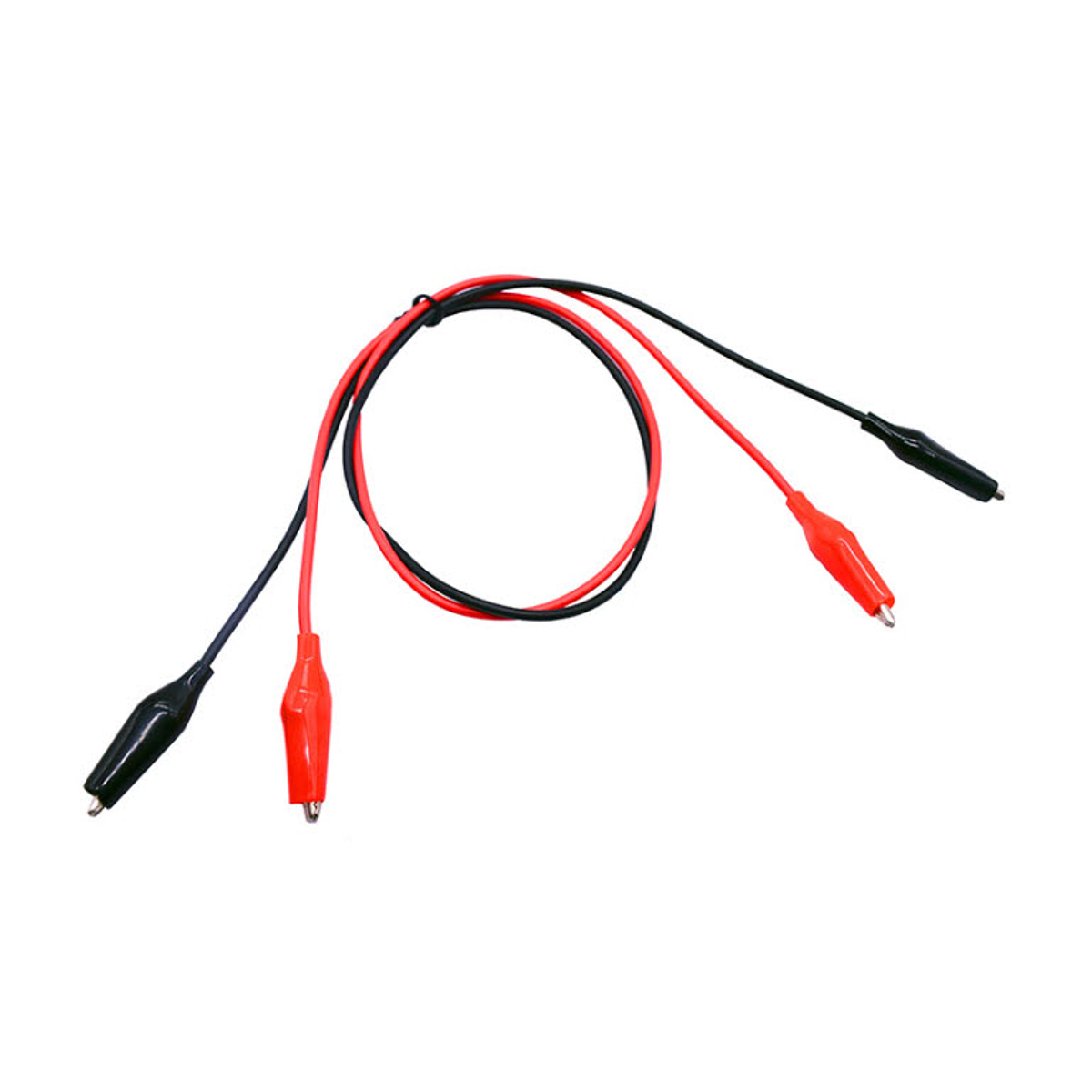 Par caiman con cable rojo y negro 38cm