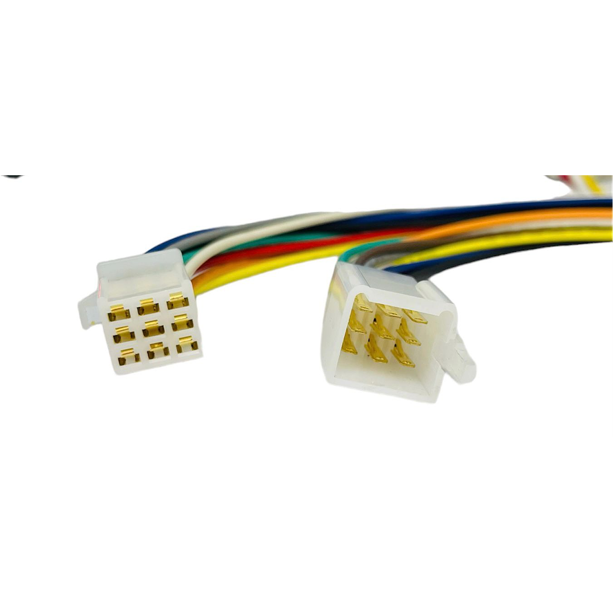 Conector Pacha 9 pines con cable hembra macho automotriz
