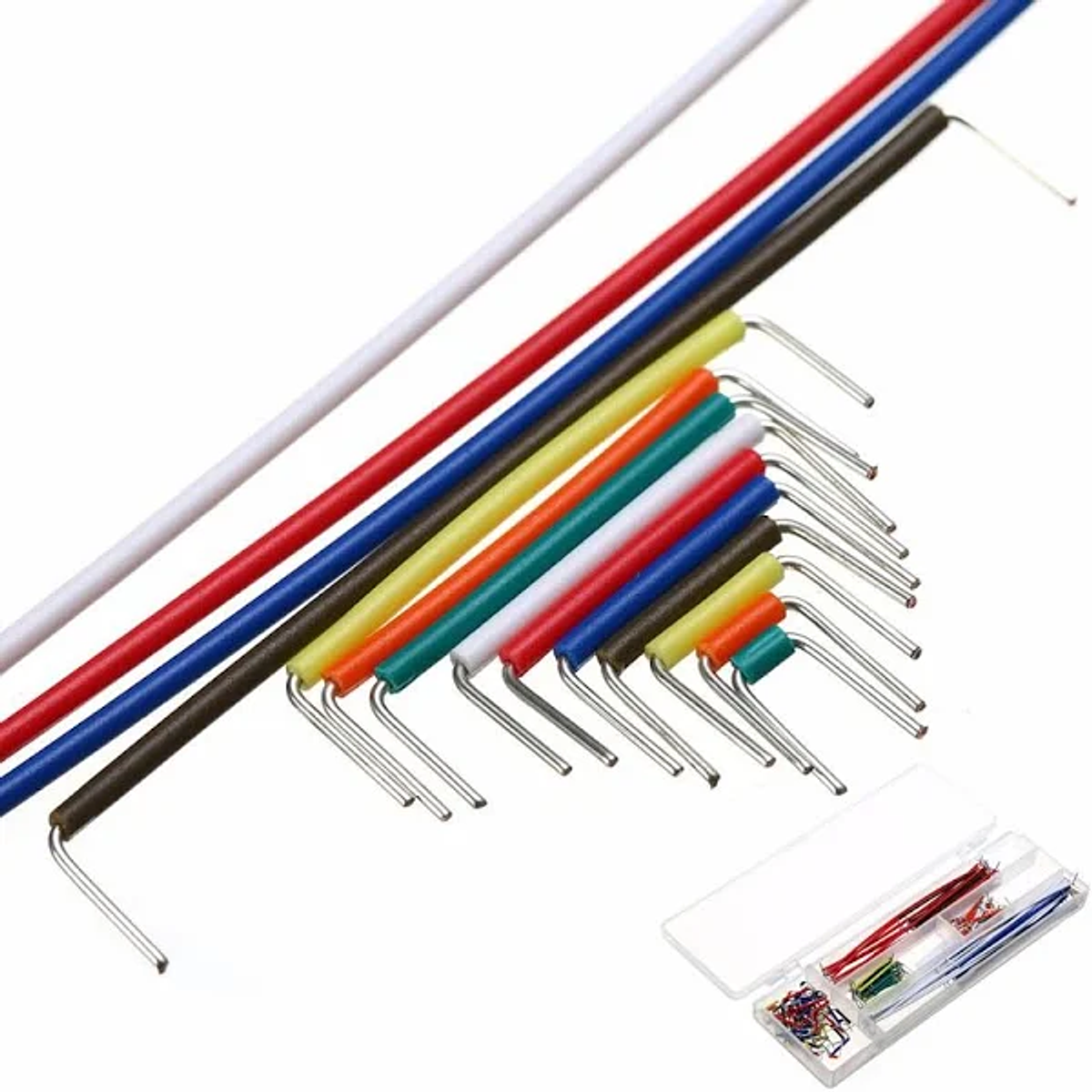 Caja de puentes para protoboard jumpers 140pcs