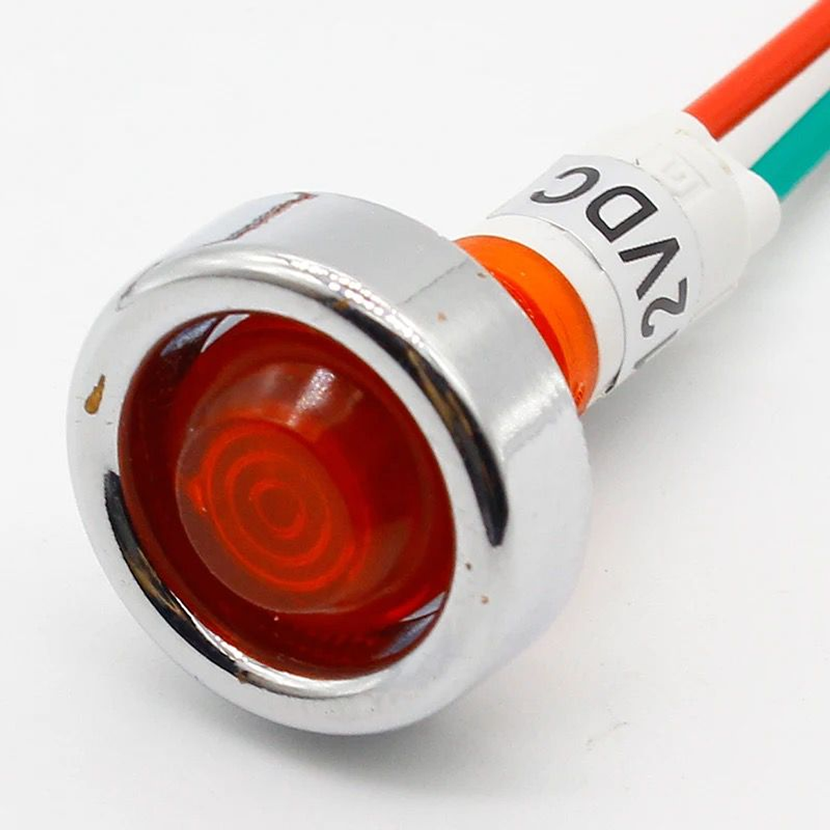 Luz led Piloto 12v dc indicador 10mm