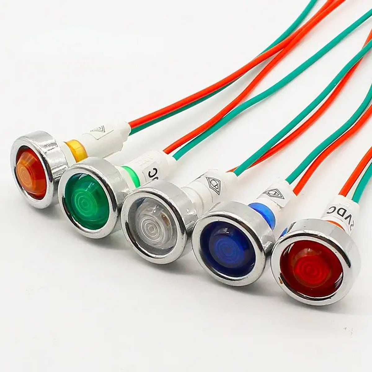 Luz led Piloto 12v dc indicador 10mm