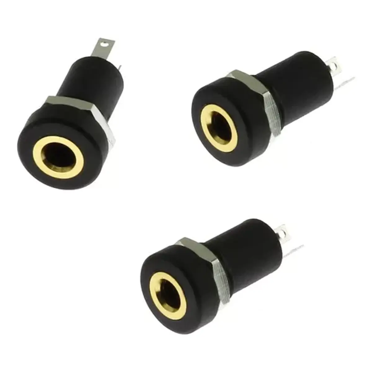 Jack stereo de chasis 3.5mm con tuerca