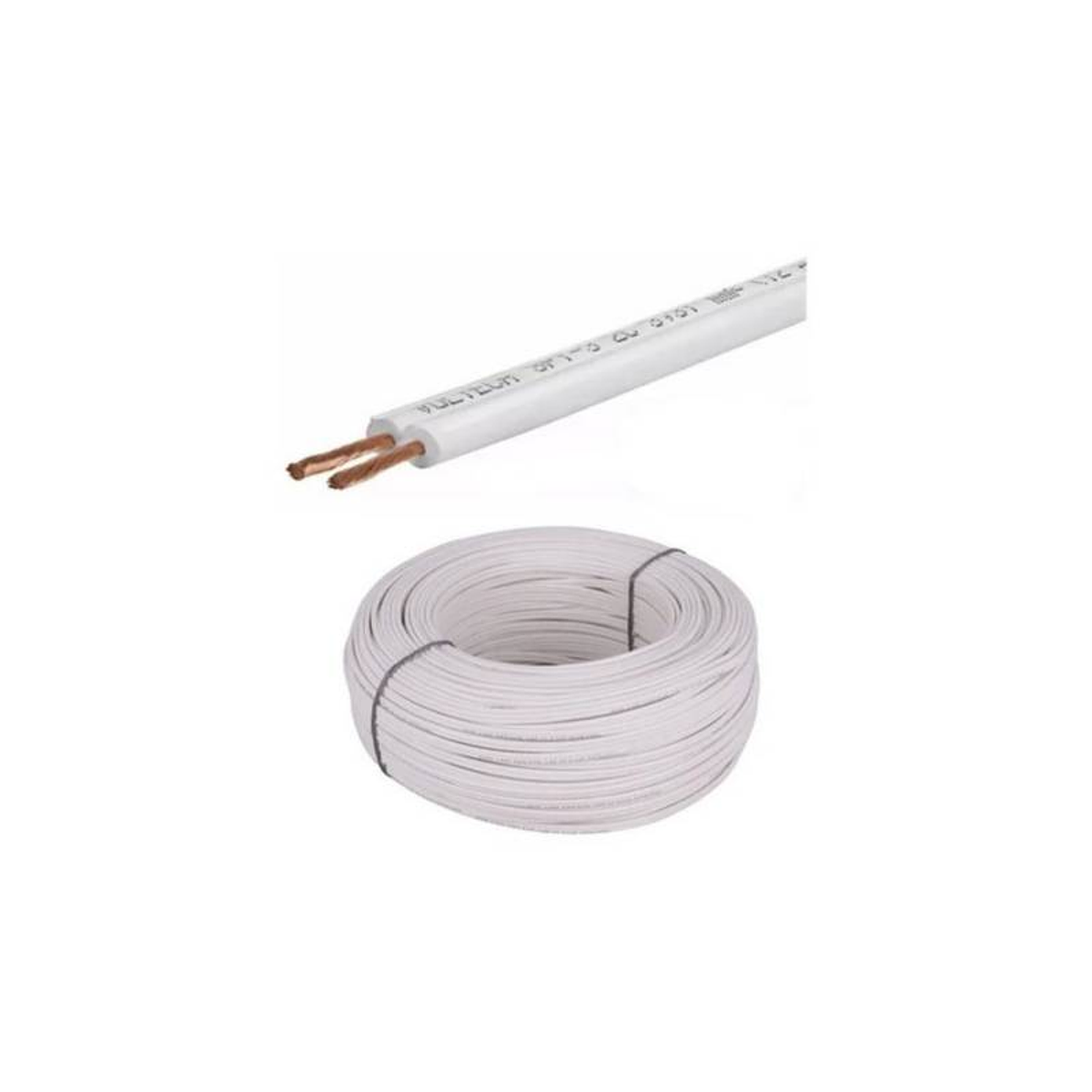 Cable duplex 2x14 blanco Metro