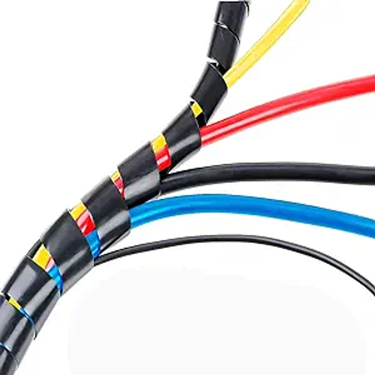 2 metros de Espiral negro de 1/2 para cable 12 mm