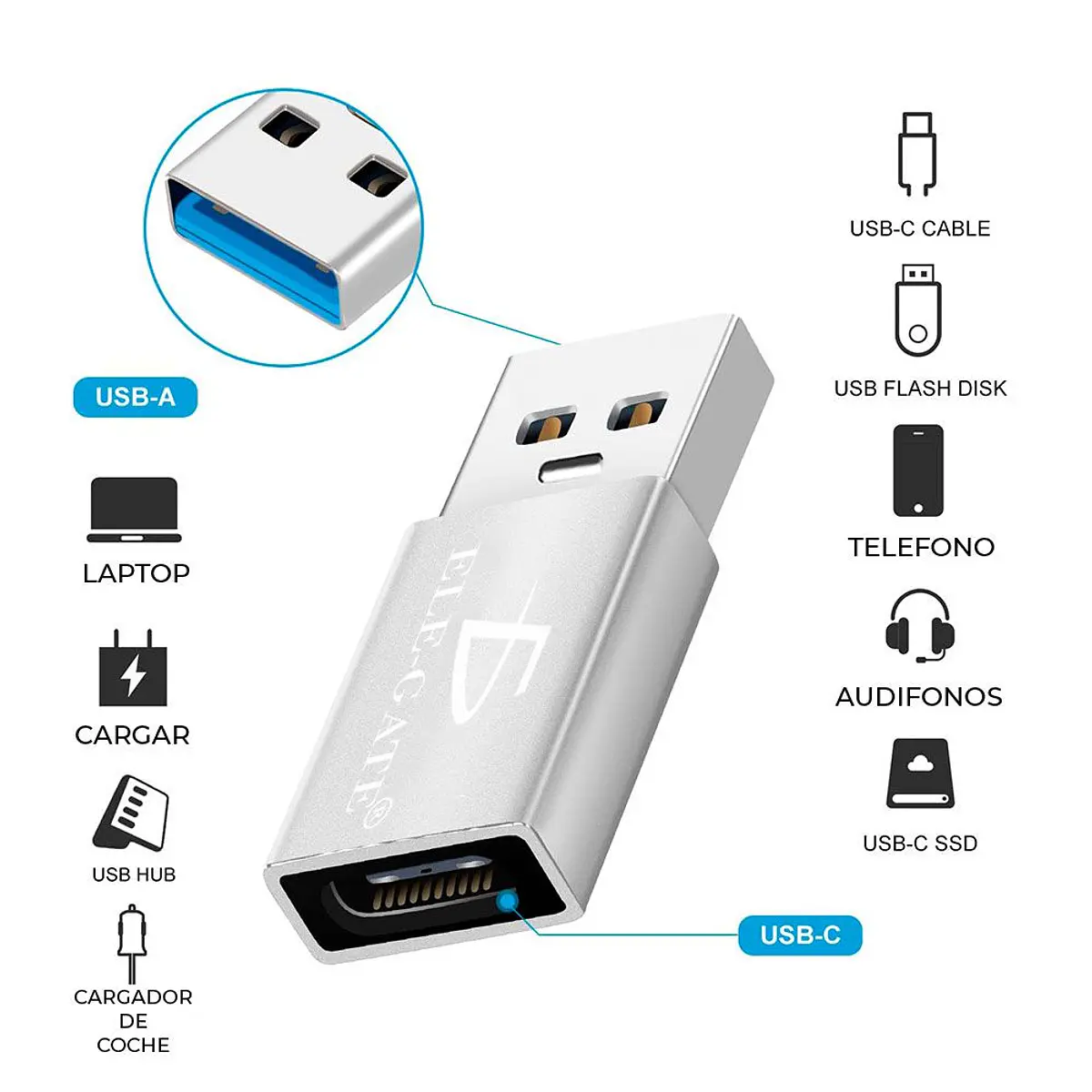 Adaptador Otg Usb Tipo C